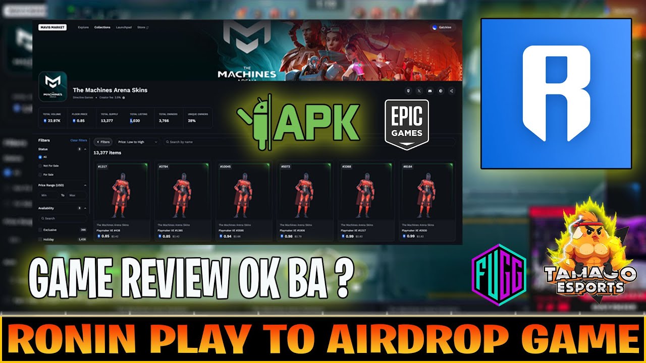 THE MACHINE ARENA - PLAY TO EARN GAME ON RONIN GAME REVIEW | NFT PRICE ...
