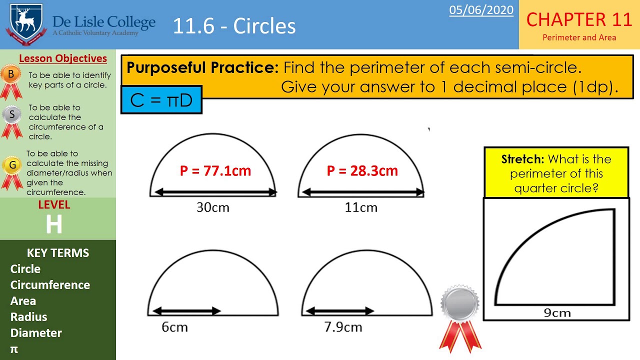 Topic - 11.6 Circles - YouTube