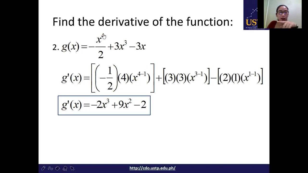 Differentiation Rules Part 2 - YouTube