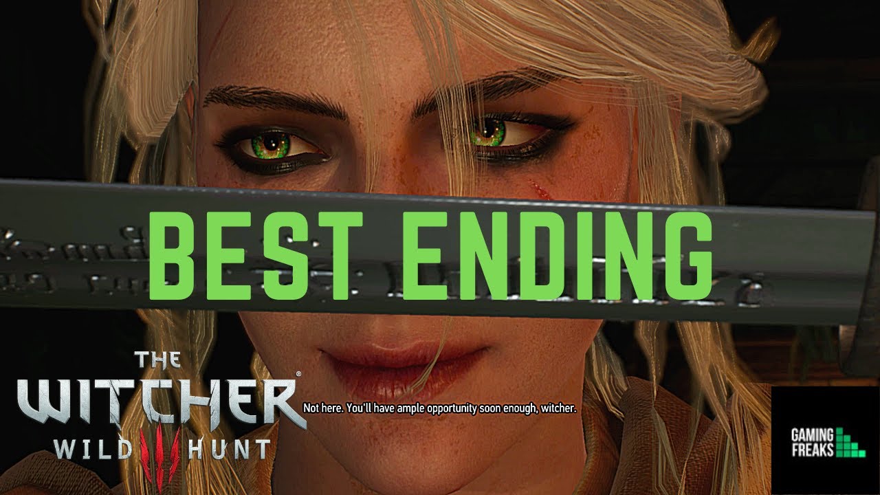 Witcher 3 Wild hunt - BEST Ending Ciri Becomes a WITCHER happy ending ...