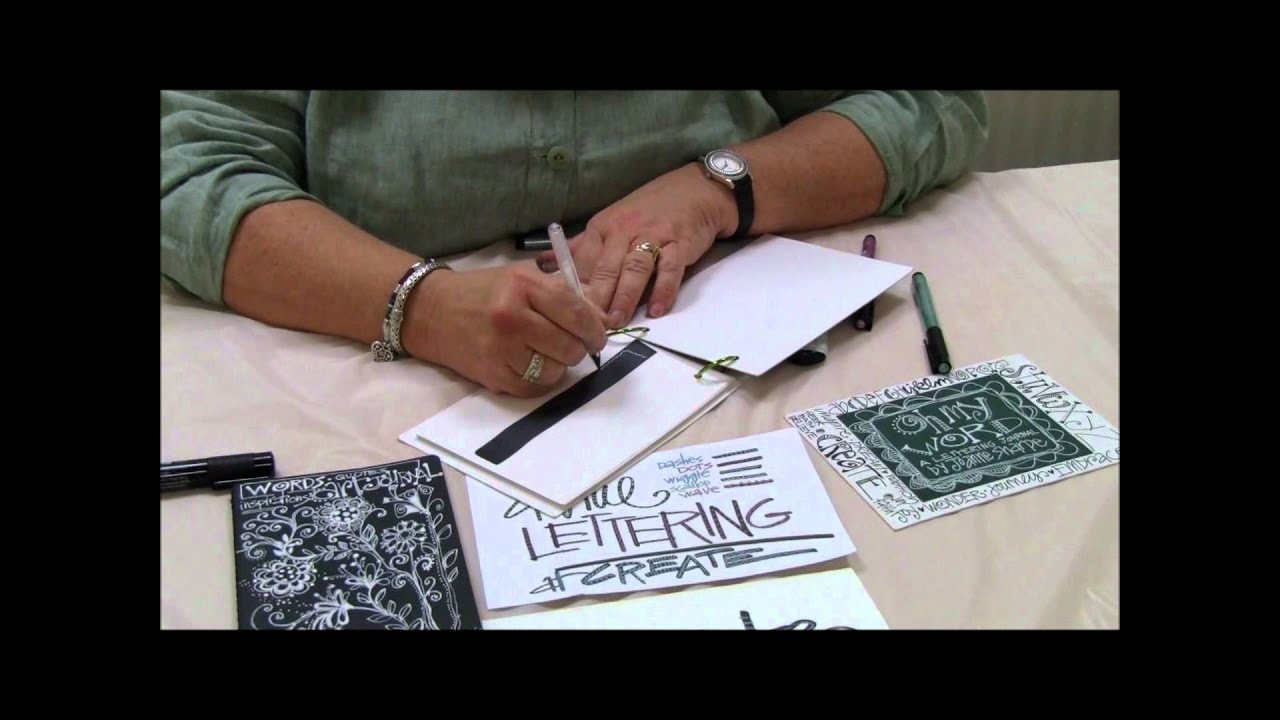 Mixed Media in Minutes: Artful Lettering with Joanne Sharpe.wmv - YouTube