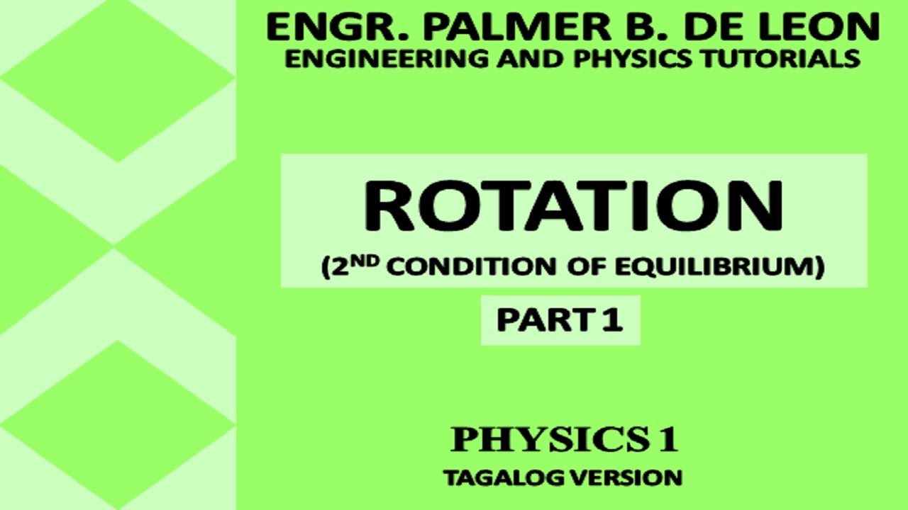 Rotation Part 1 | 2nd Condition of Equilibrium | Tagalog Version - YouTube