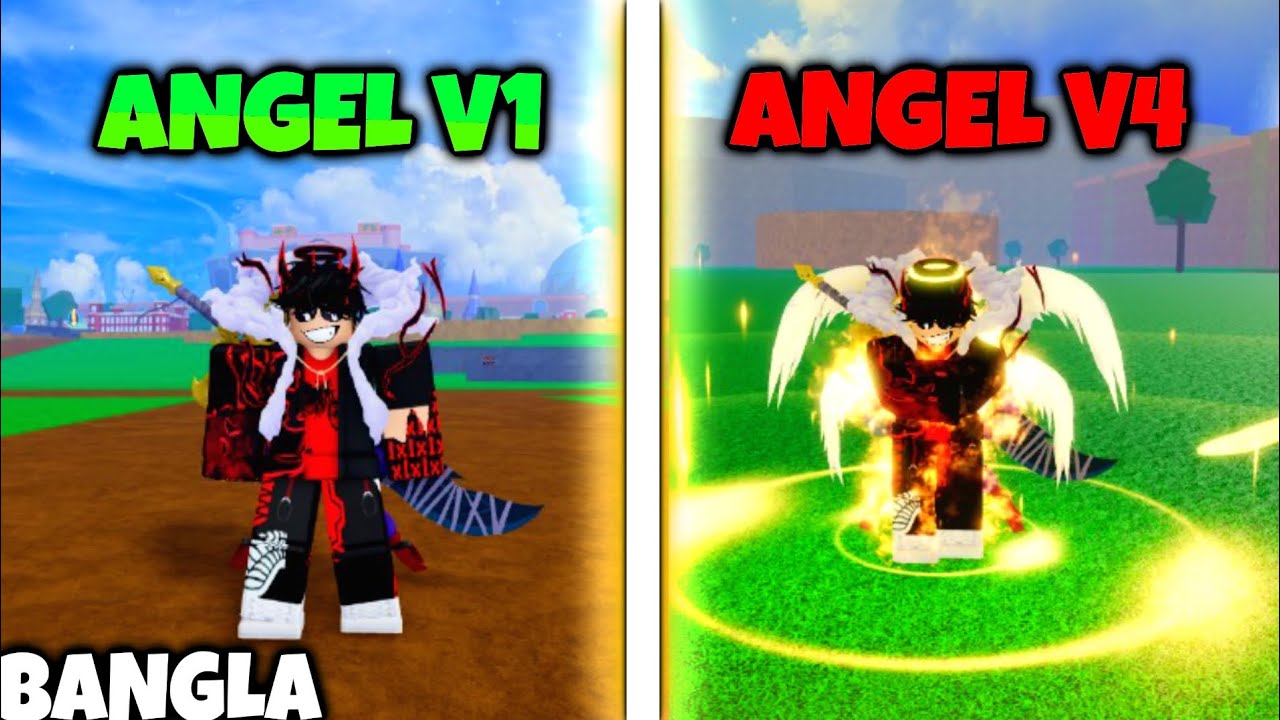 Going From Angel V1 To Angel V4 in One Video! bloxfruits in [Bangla ...