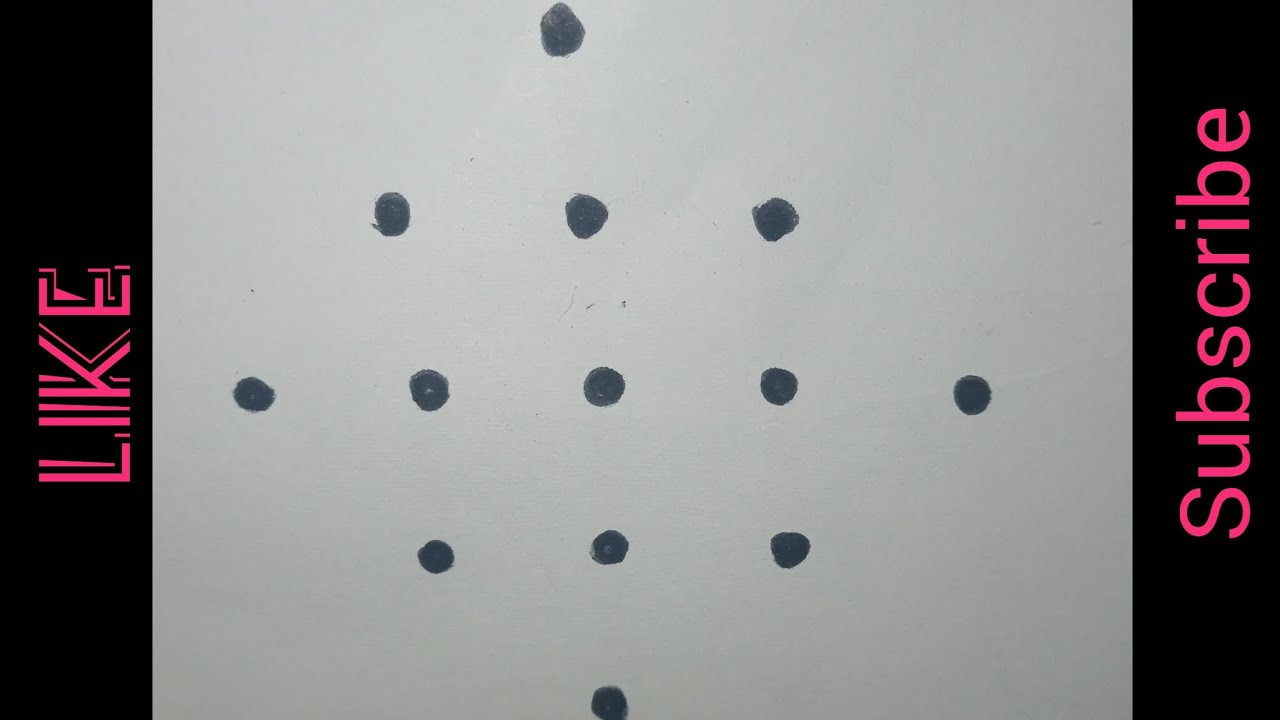 5*1 dots kolam ,Easy Kolam @Thiru-r8n - YouTube