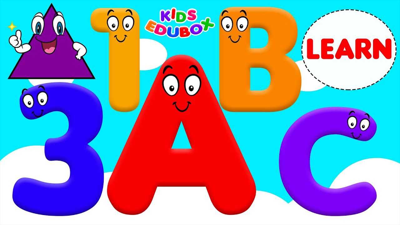 ABC, 123 & Shapes Learning Videos For Preschool | ABC And One Two Three ...