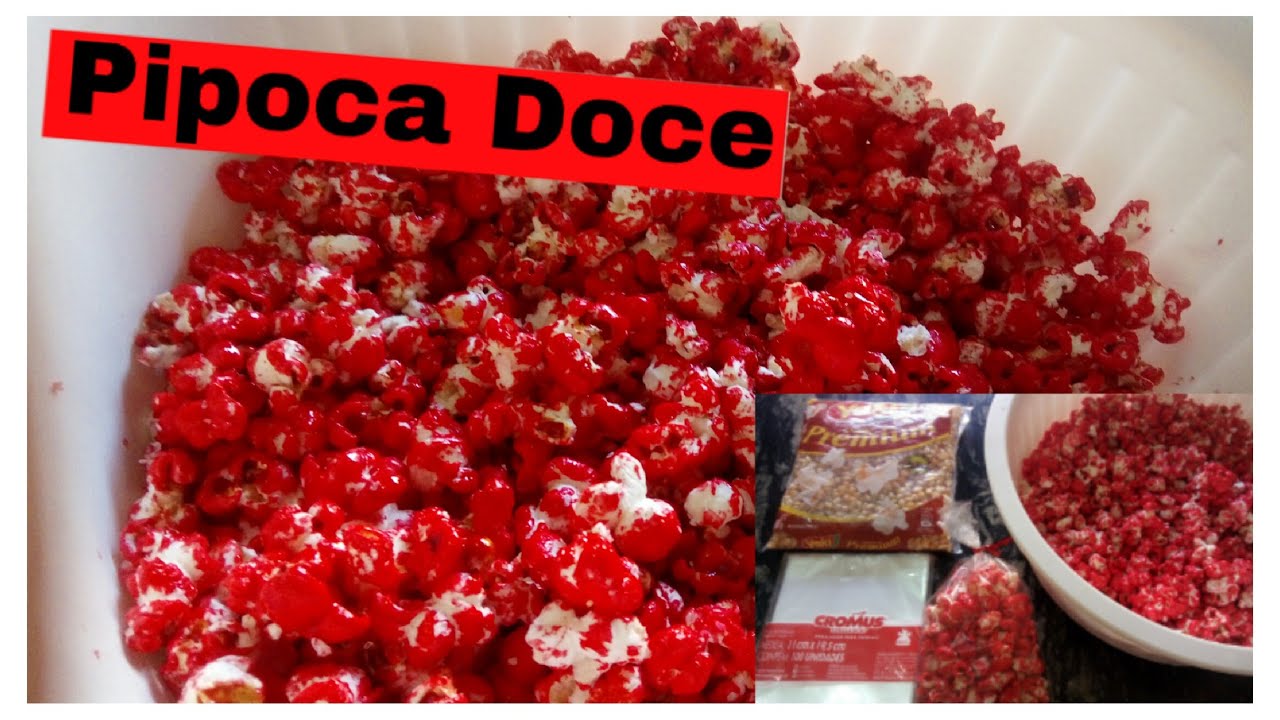 Receita de Pipoca Doce (super facil) - YouTube