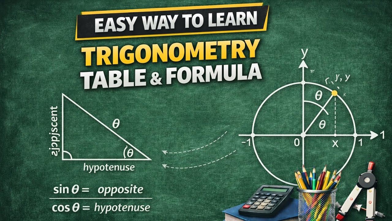 Part -2 easy way to learn trigonometry formula and table - YouTube