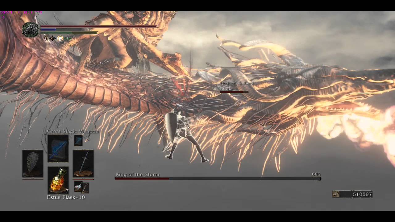 Dark Souls III MAX LUCK build Nameless King - YouTube