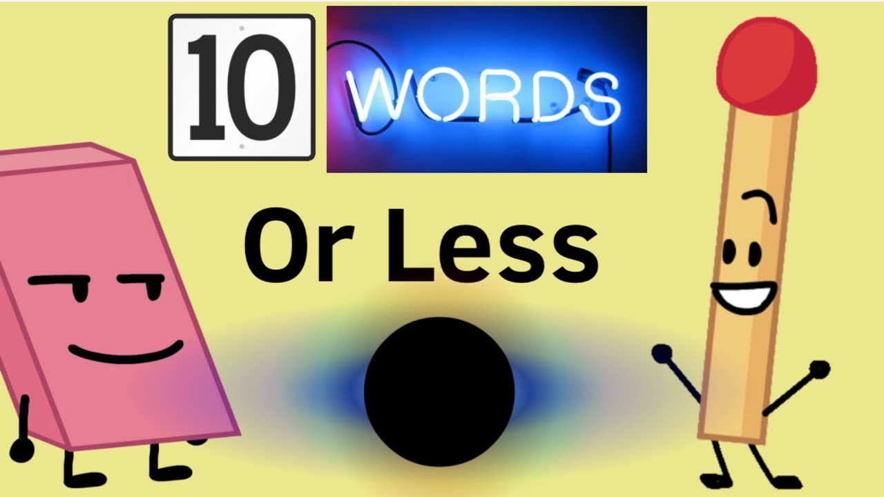 BFB Contestants In 10 Words Or Less - YouTube