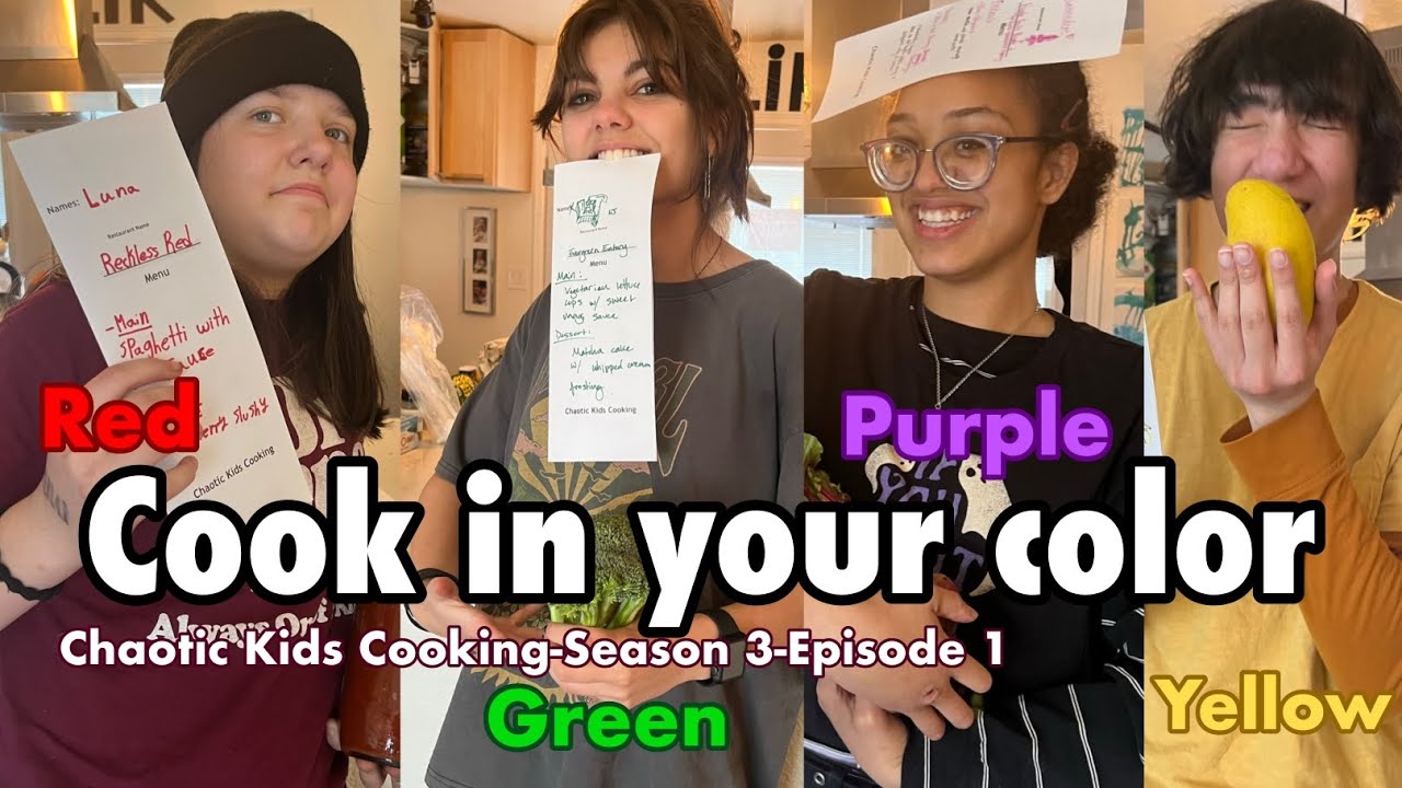 Cook in your color! -Chaotic Kids Cooking(Season 3-Ep 1) PAVFLIX ...