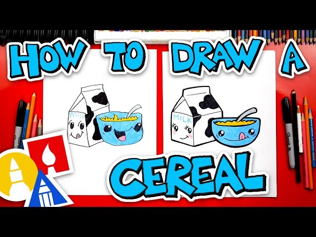 How To Draw A Funny Bowl Of Cereal + CHALLENGE TIME - Videos For Kids