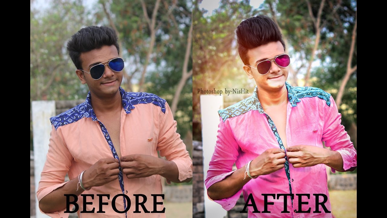 How to hair style in photoshop and colour correction photoshop tutorial ...