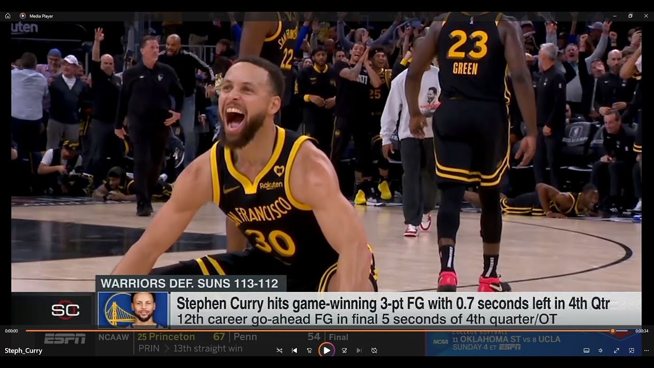 Steph Curry deliver knockout punch in win over suns with 0.7 seconds ...