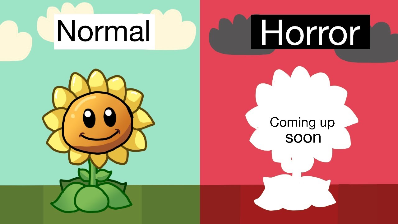 Draw a Sunflower but in horror form! - YouTube