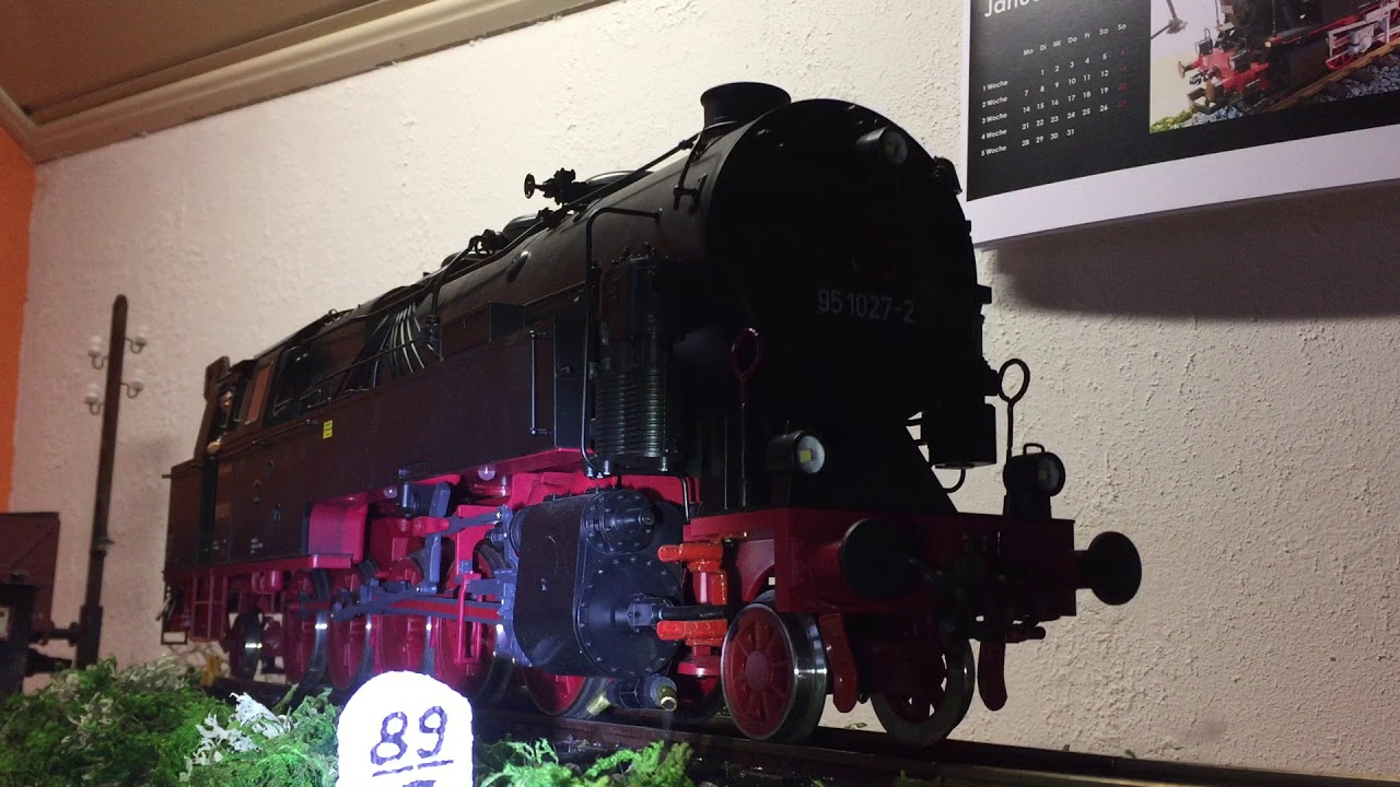 BR 95 1027 2 PIKO Umbau, digitalisiert mit Zylinderdampf und ...