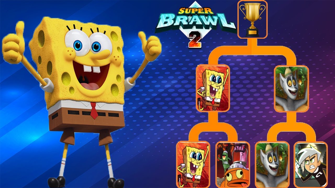 Super Brawl 2 Tournament - Spongebob vs Best Opponents Gameplay 2022 HD ...