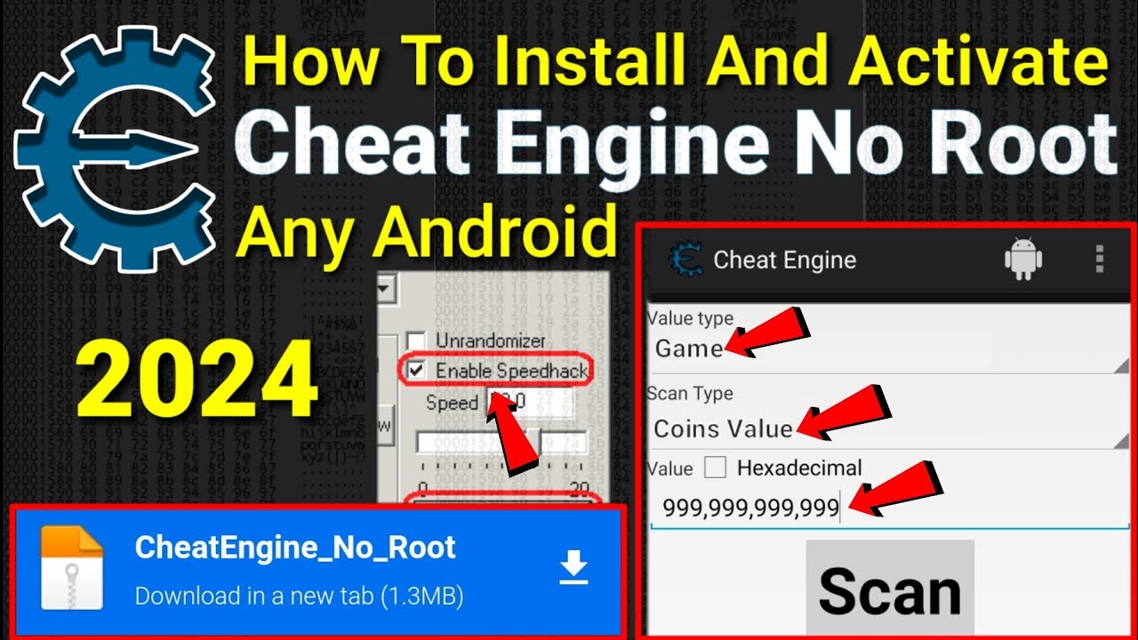 How To Install And Use Cheat Engine No Root Any Android || 2024 - YouTube