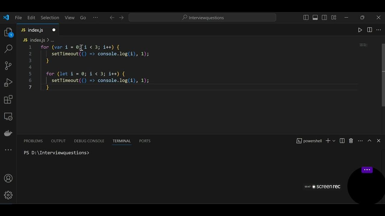 javascript program with most asked interview question solution ...