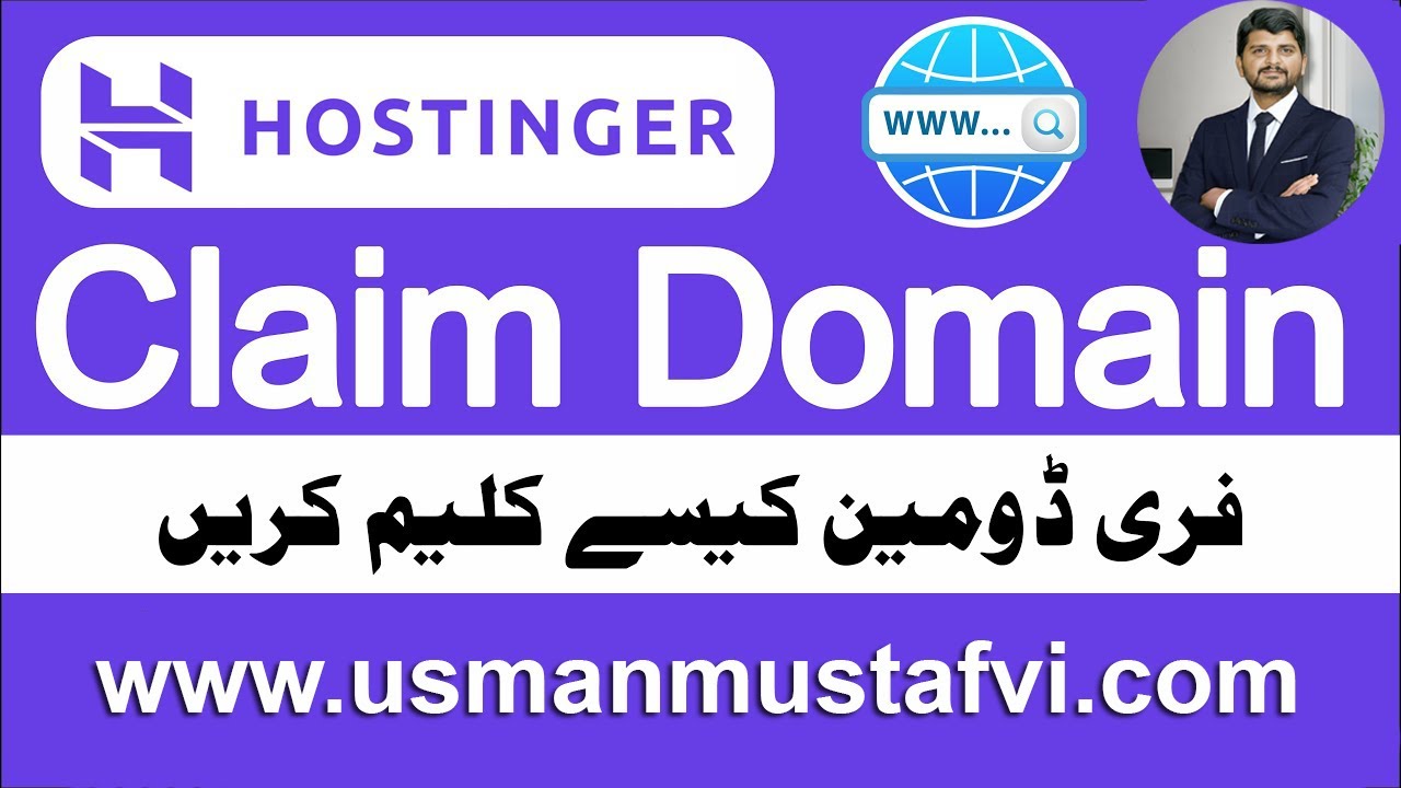 How to Claim Hostinger Free Domain || Hostinger Domain Purchase ...