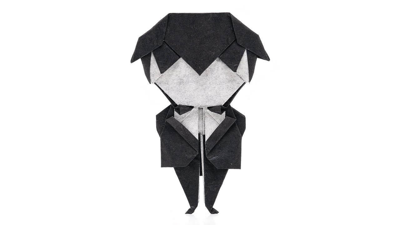 Origami James Bond 007 - Tuxedo Boy (Román Díaz) - YouTube