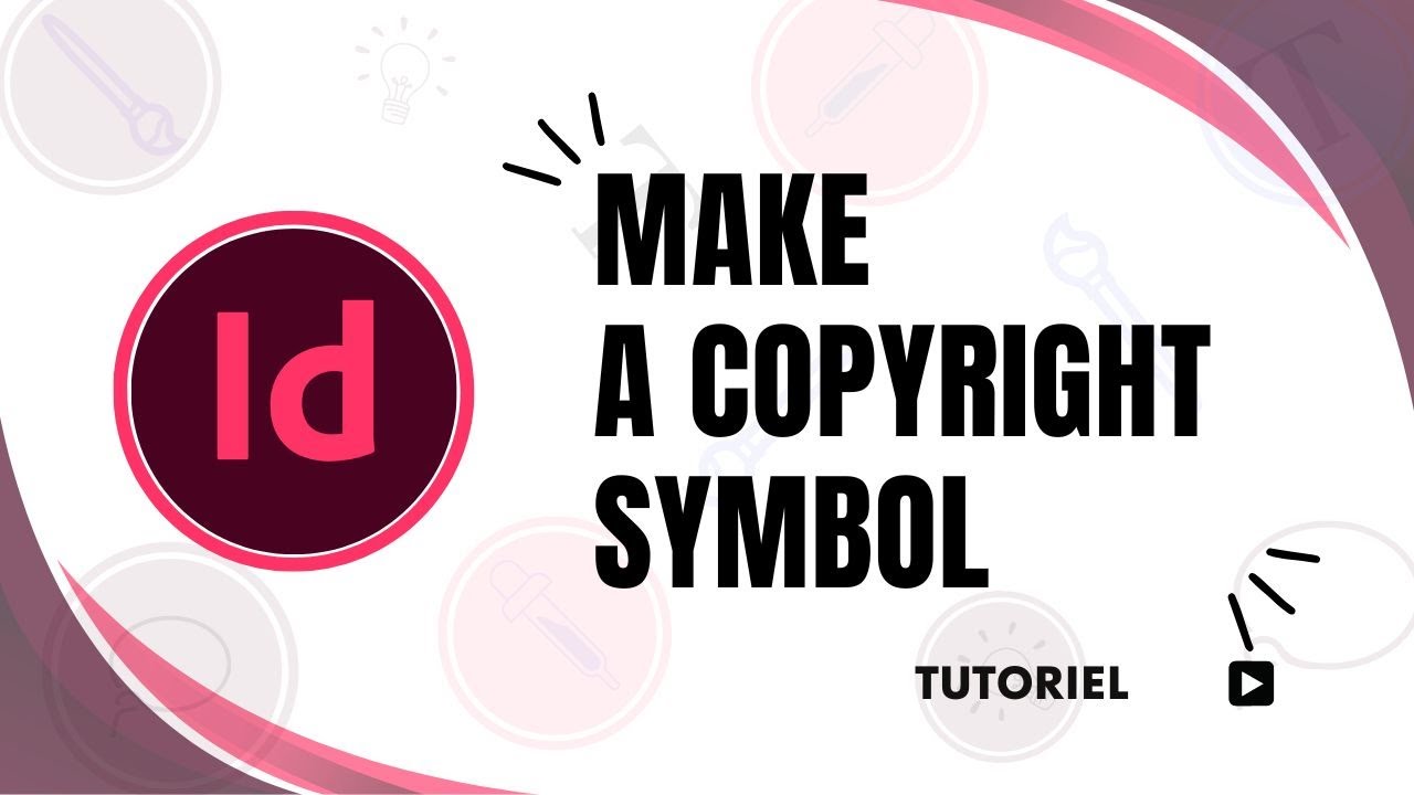 How do you make a copyright symbol in InDesign - YouTube