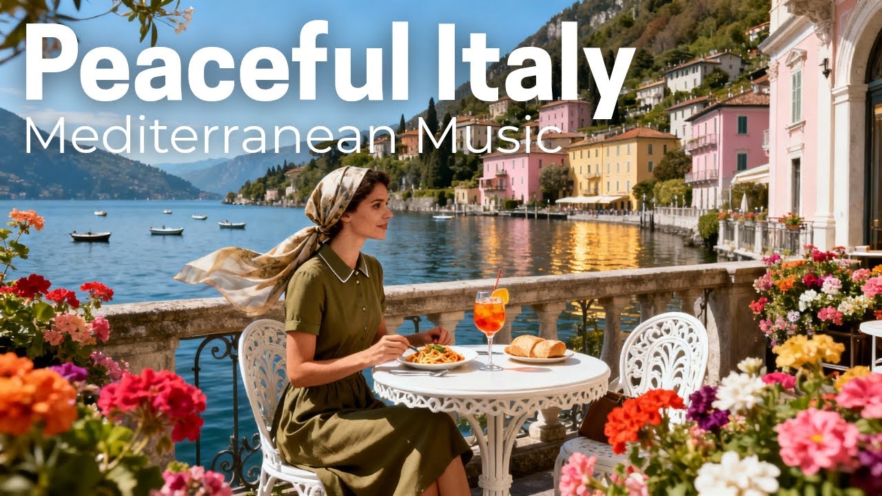 🎶 Italian Vibes & Mediterranean Music 🎶 Amalfi Coast & Lake Como ...