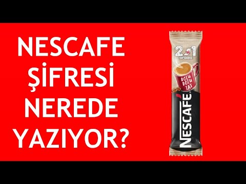 Nescafe Şifre Nerede Yazıyor? Çekiliş Kodu Öğrenme