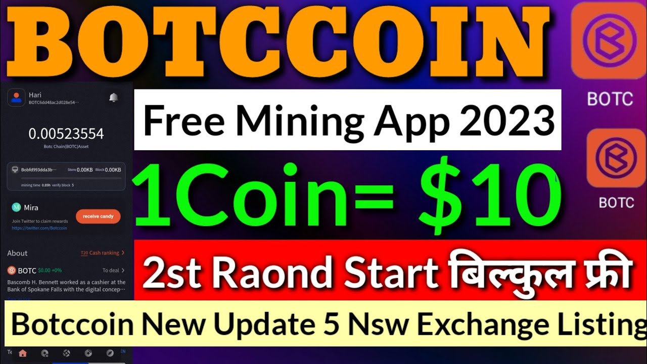 BOTCOIN Price $10 New Free Mining App|BOTCOIN new Update|Botccoin ...