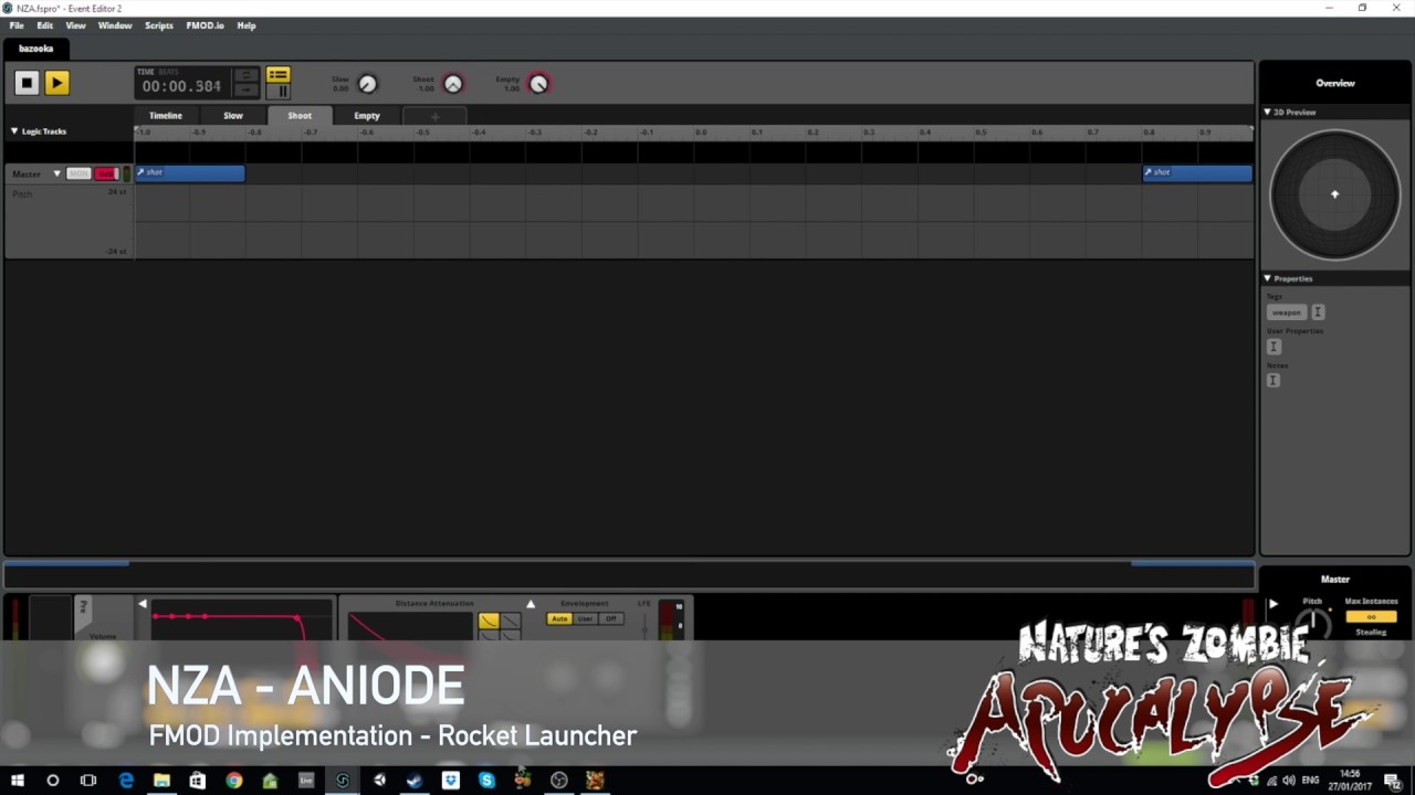 FMOD Studio Implementation Demo - Rocket Launcher for Nature's Zombie ...