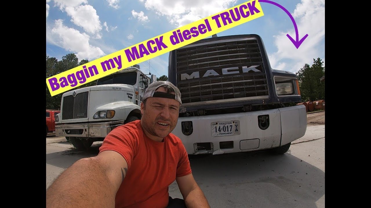 completed 2 mack diesel cab airbags - YouTube