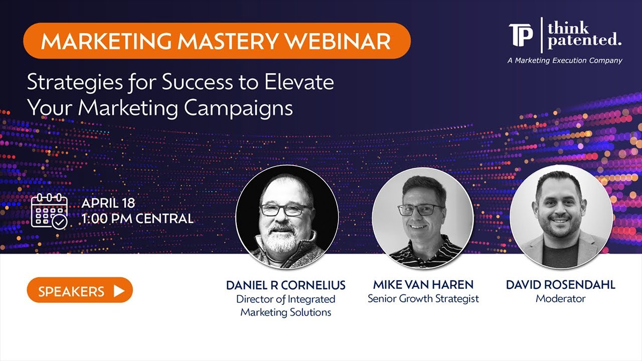 Strategies for Success to Elevate Your Marketing Campaign Webinar - YouTube