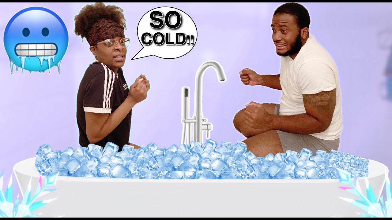 LAST TO LEAVE ***FREEZING COLD*** ICE BATH WINS MONEY!!! | WE FELT ...