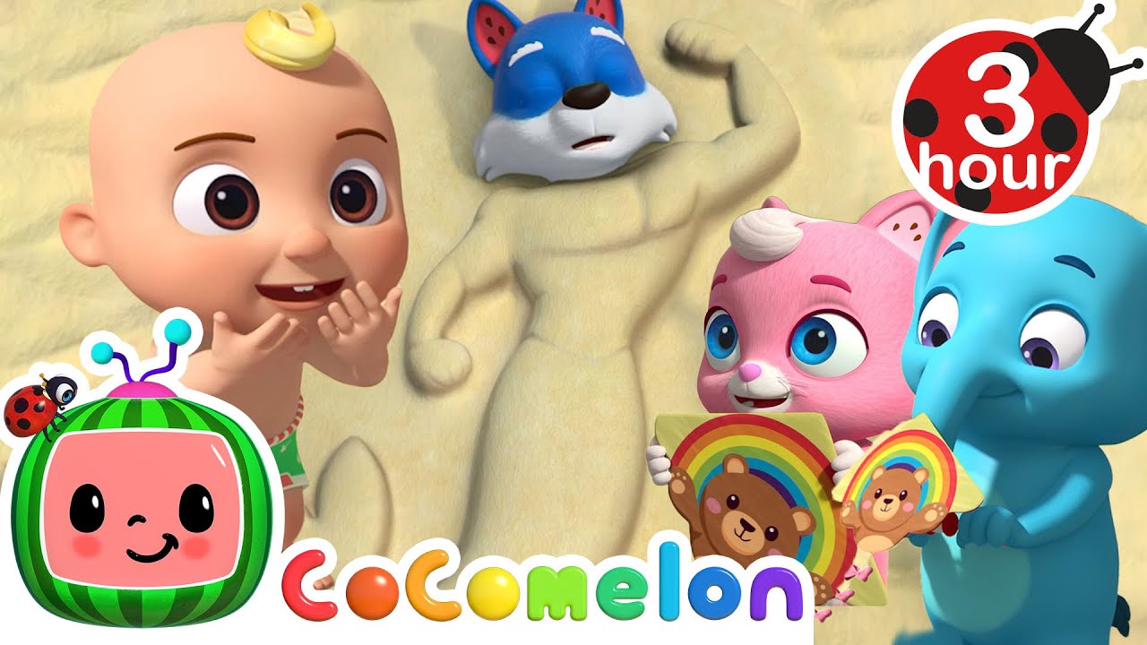 Racing Ballons at the Beach | Cocomelon - Nursery Rhymes | Fun Cartoons ...