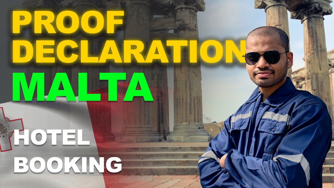 Declaration of Proof OR Hotel Booking? Malta 🇲🇹 Work Visa Lease ...