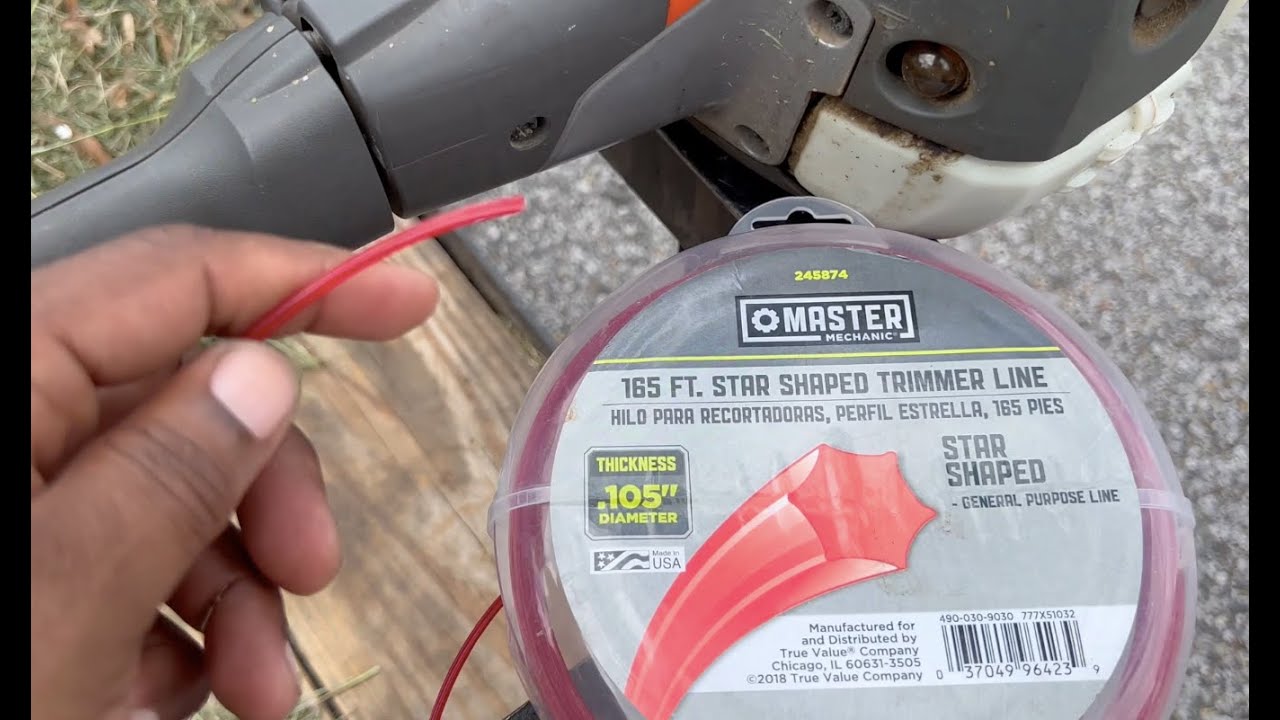 Masters Mechanic .105 Star Shaped Trimmer Line - YouTube