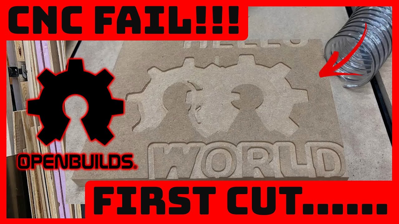 New OpenBuilds Lead1515 CNC - First Cut - YouTube