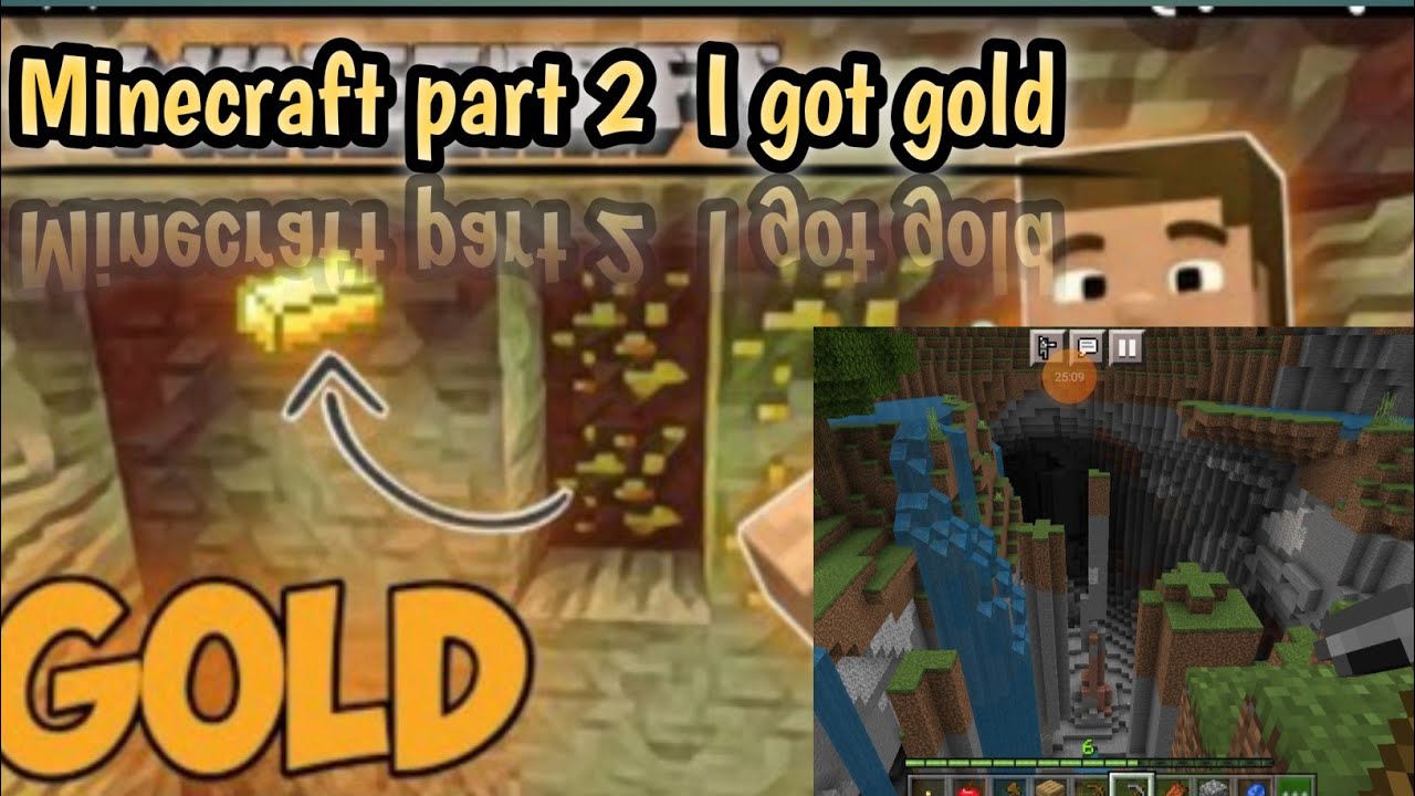 Minecraft part 2 \ I got gold - YouTube