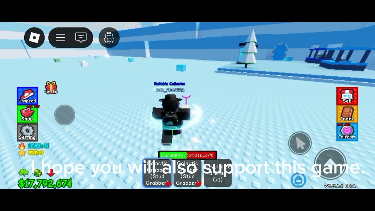 Please support the game call the stud collecting simulator - YouTube