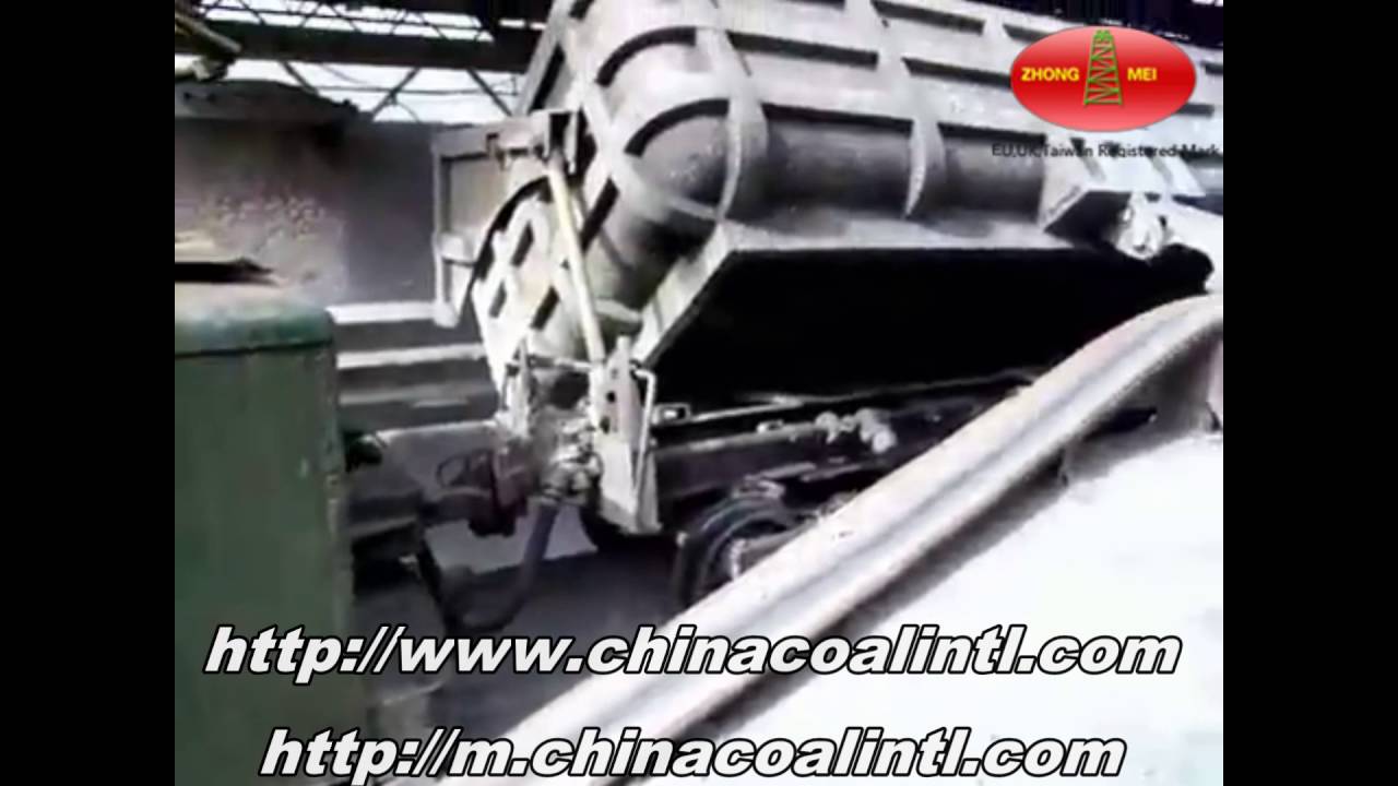 rail dumping mine car mining car - YouTube