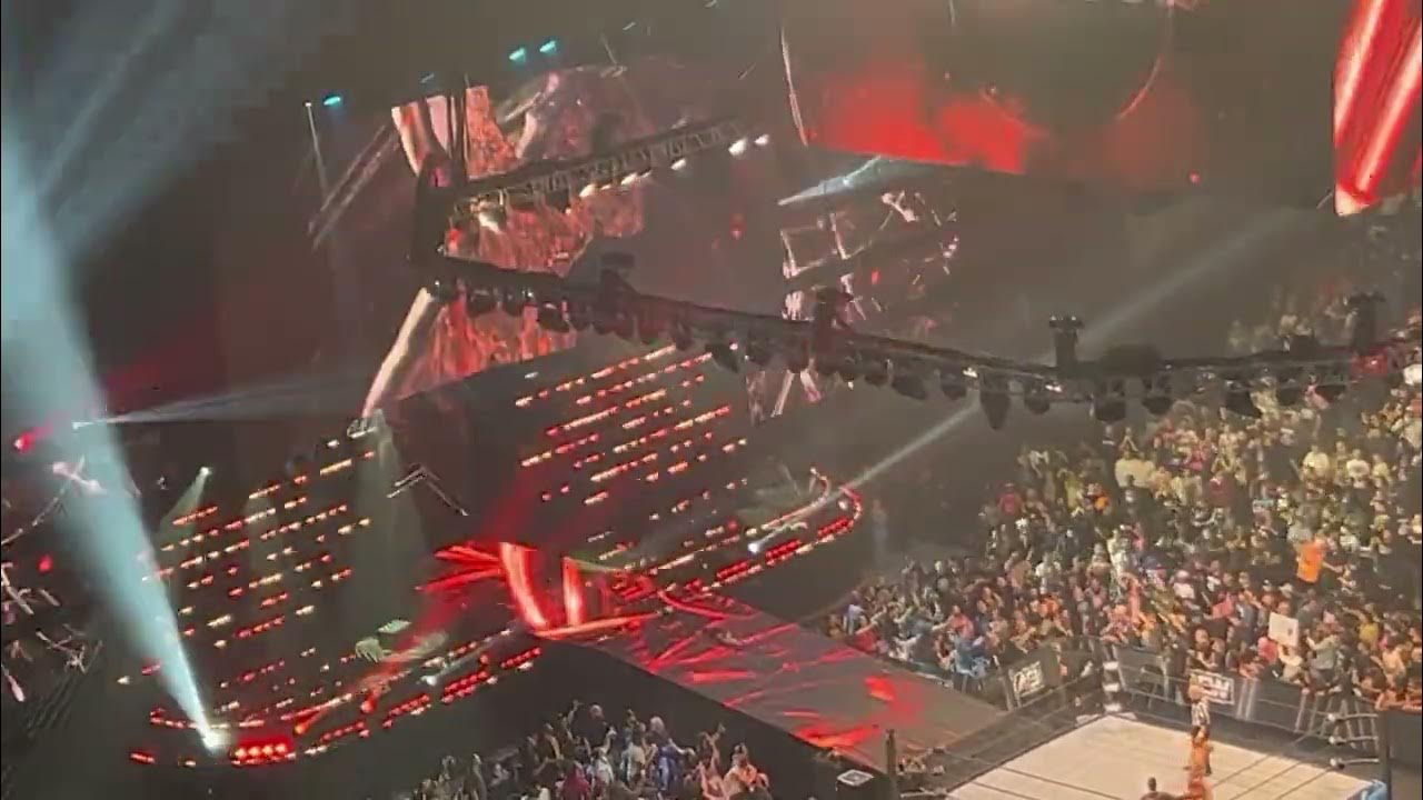 Jon Moxley Aew Entrance From Grandslam 2023 Arthur Ashe Stadium Youtube
