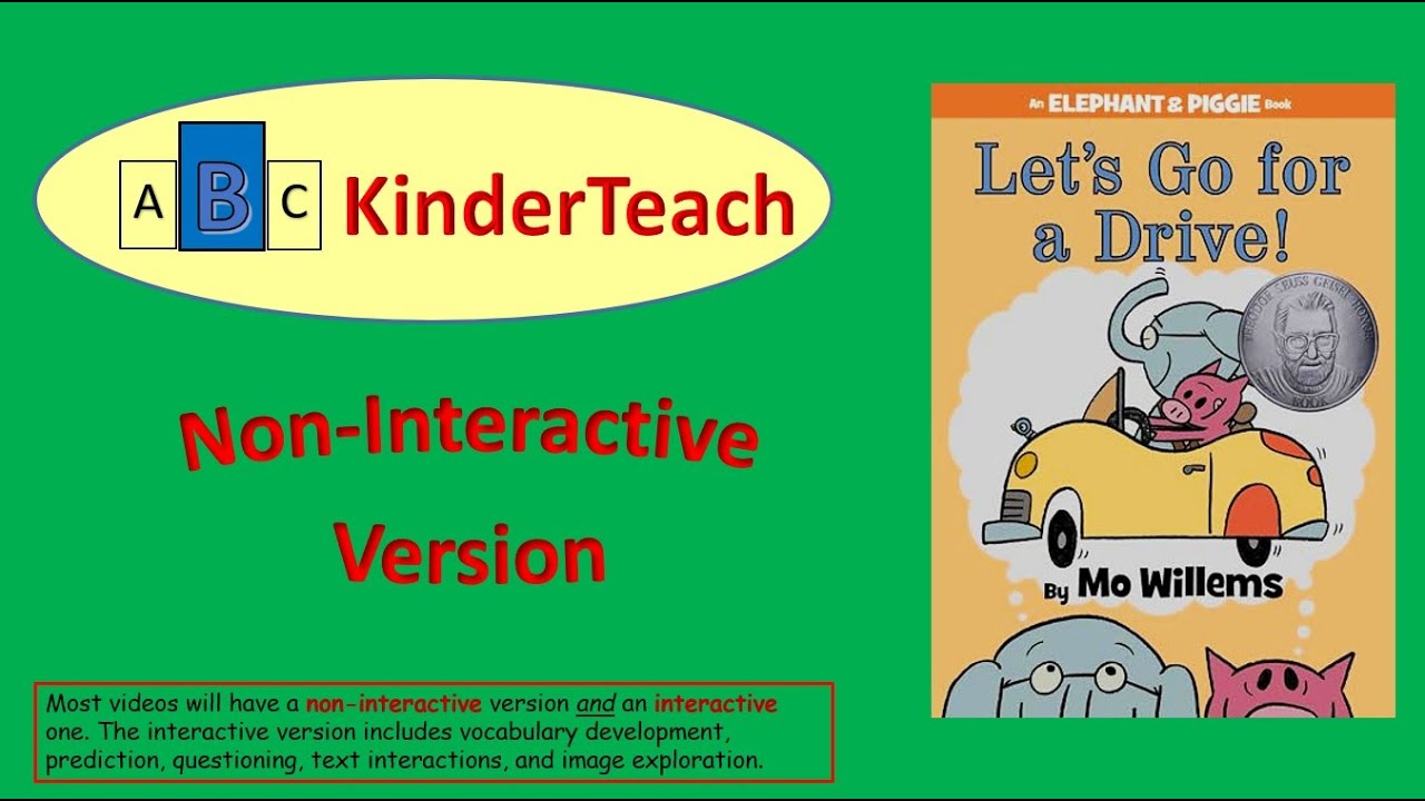 Lets Go for a Drive! -- Non-Interactive Read Aloud - YouTube