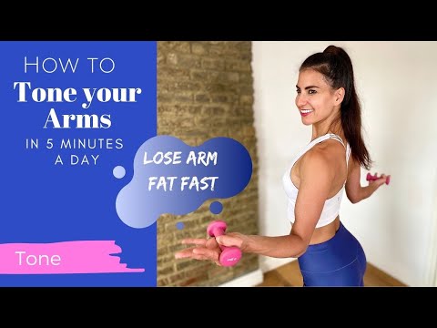 How to Tone Up your Arms in 5 Minutes a Day | Lose Arm Fat Fast
