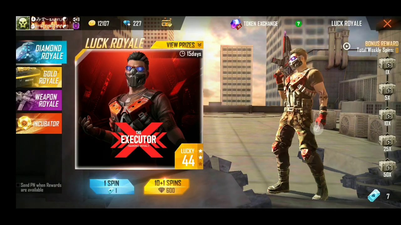 Free Fire New Diamond Royal The Executor Bundle | Garena New Bundle ...