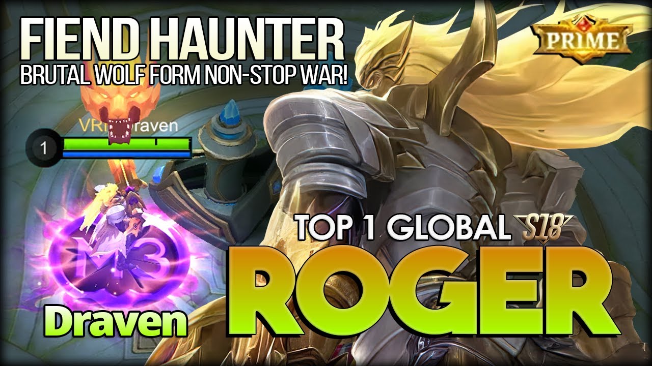 Fiend Hauter Prime Skin Roger! Brutal Wolf Form! Draven Top 1 Global ...