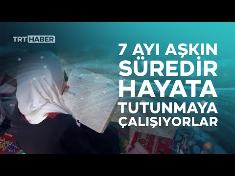 Gazzeli çocuklar Kur'an-ı Kerim'e tutunuyor