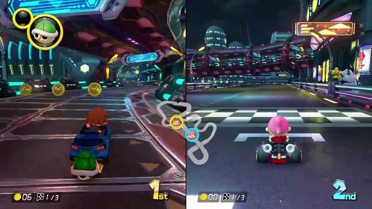 Mario Kart 8 Deluxe Villager Boy vs Villager Girl Part 2 - YouTube