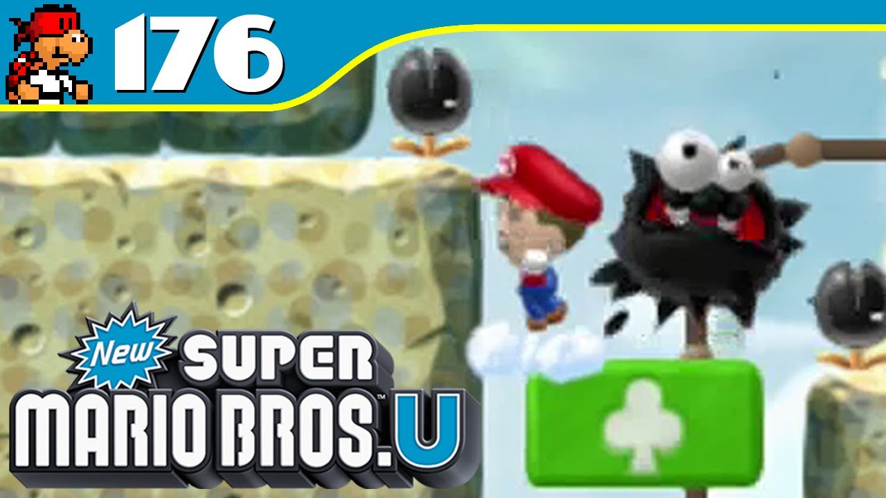 New Super Mario Bros. U | Boost Mode: Fuzzy Cliff Climb - 176 (Wii U ...