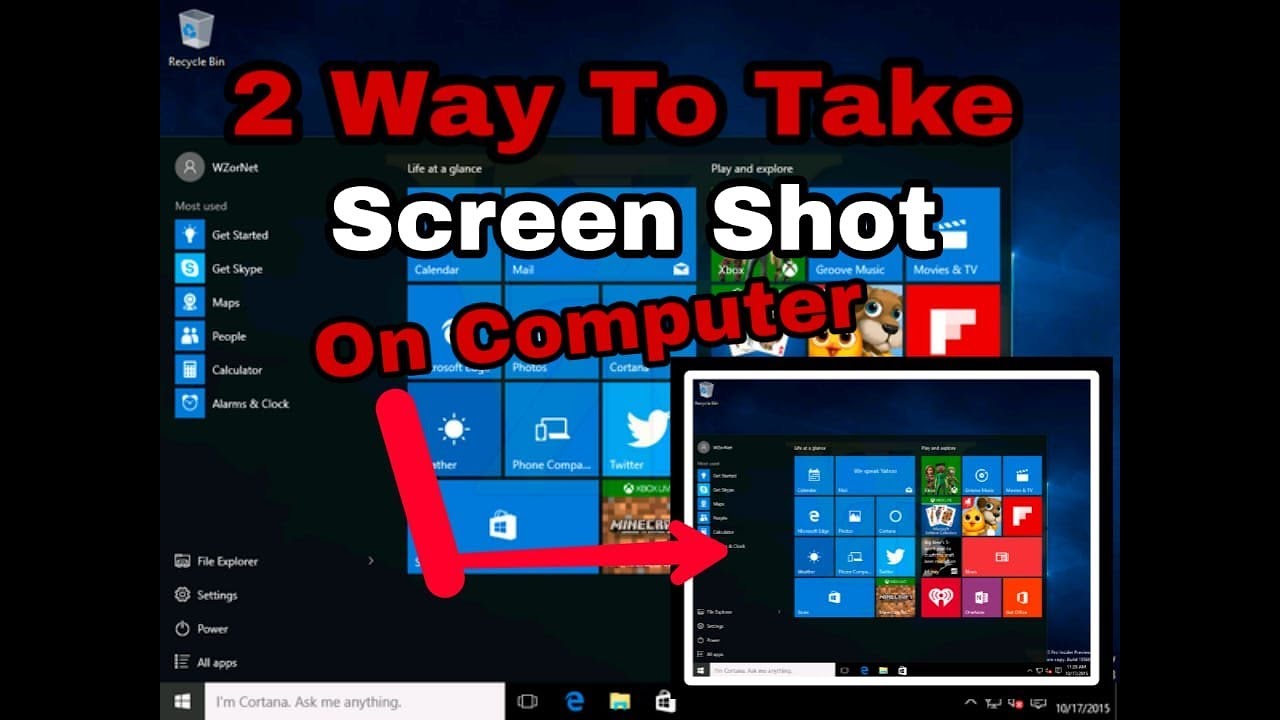 How To Take A Screen Short On a Computer And Leptop ? || Pc Mai ...
