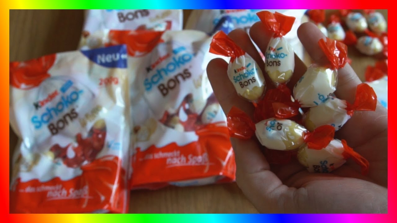 Kinder schoko Bons white - MY NEW FAVORITE CANDY - YouTube