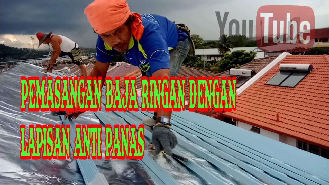 Cara Pasang Aluminium Foil Redam Panas Pada Atap Baja Ringan #KuliBank ...